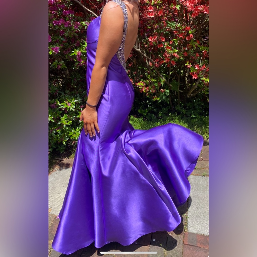 Purple Mermaid Prom Dress - Gem